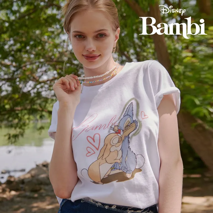 Bambi_Friends Tee-White - 감도 깊은 취향 셀렉트샵 29CM