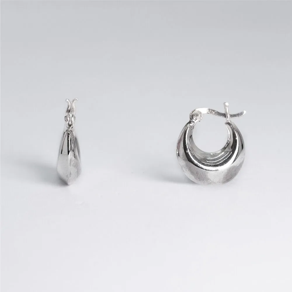 [BTㅁ JIMㅁㅁ, Shiㅁㅁ Taeㅁㅁㅁ 착용] HR 156E_Silver Ring Earring (Silver 925 ...