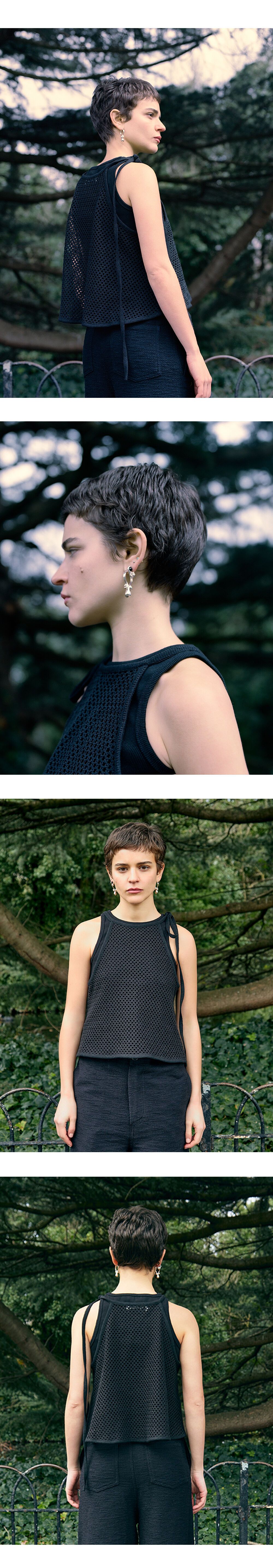 네트 홀터넥 탑 _ BLACK - 감도 깊은 취향 셀렉트샵 29CM