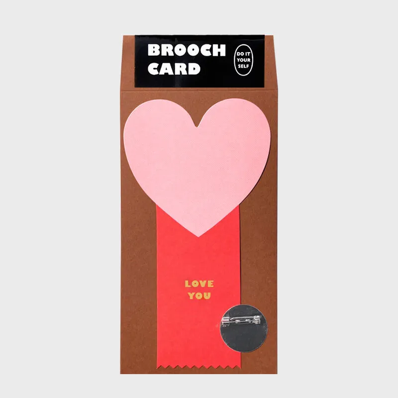 BROOCH CARD - LOVE (PINK) - 감도 깊은 취향 셀렉트샵 29CM