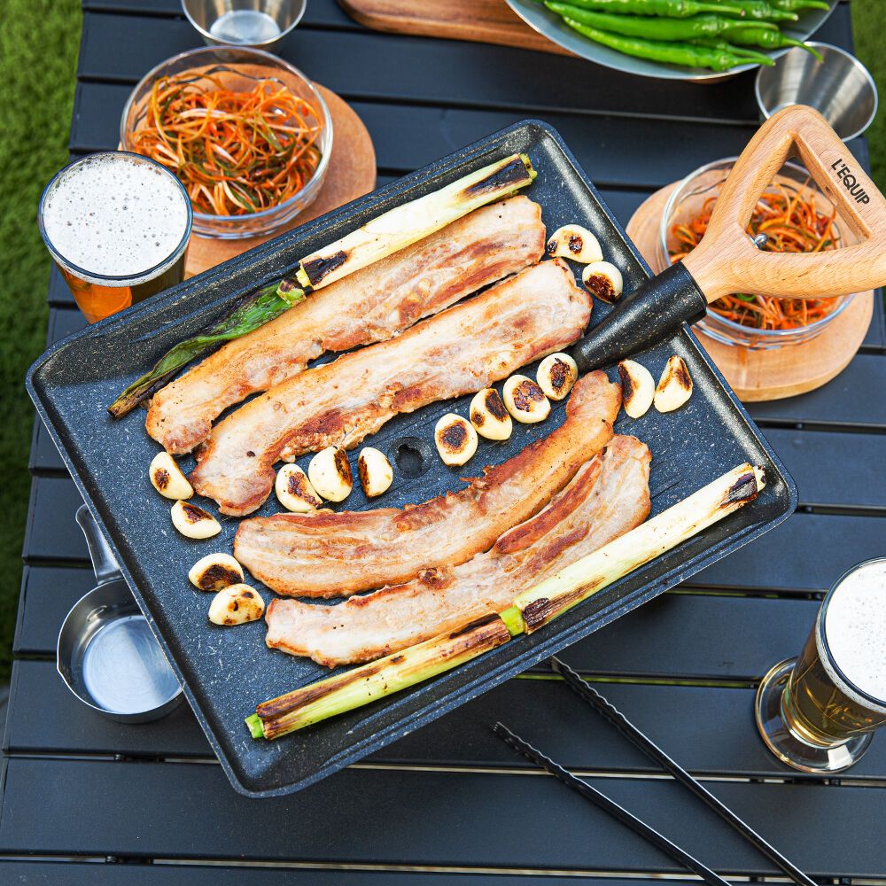 리큅 삽그리들 LGR-S28 손잡이 바베큐그릴 캠핑 고기불판 그리들팬 - 감도 깊은 취향 셀렉트샵 29CM