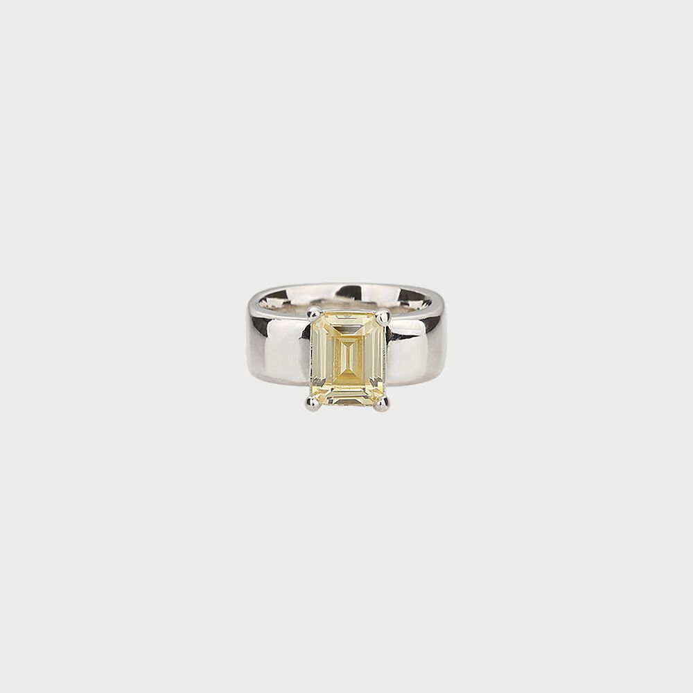 MOMO Ring (Lemon) 모모 스퀘어 실버링 (silver925) - 감도 깊은 취향 셀렉트샵 29CM