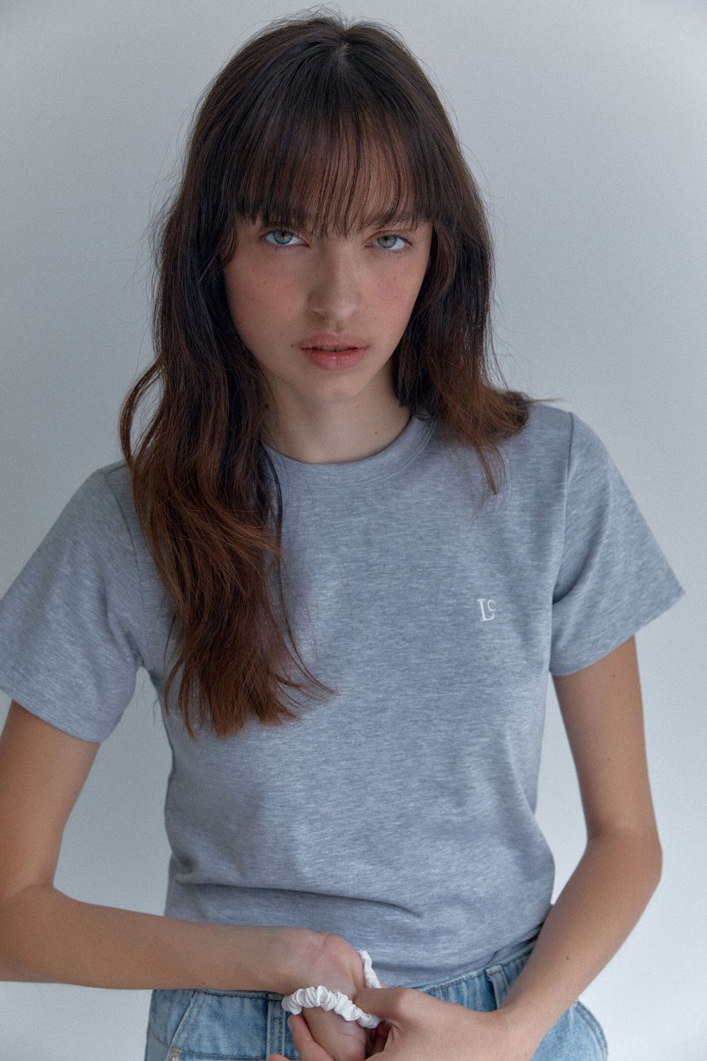 ORGANIC SILKET Lc MINI T-SHIRT_MELANGE GREY_LC242_TS02MG - 감도 깊은 취향 셀렉트샵 29CM