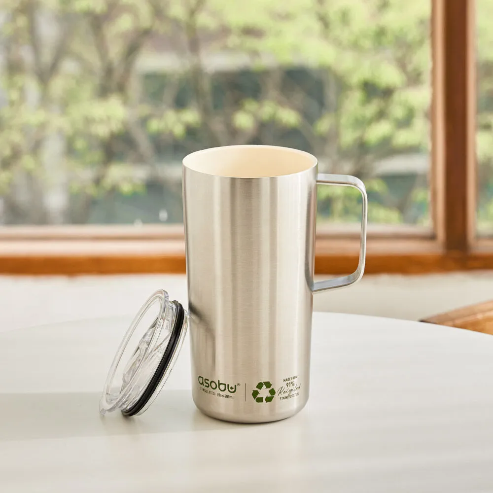 캐나다 아소부 세라믹 스텐 진공 보온보냉 타워머그 600ML 리싸이클 - 감도 깊은 취향 셀렉트샵 29CM