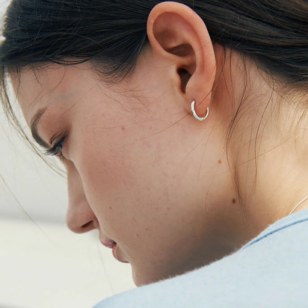 [925 silver] Deux.silver.131 / basic earring (silver)(2 size) - 감도 깊은 취향 셀렉트샵 29CM