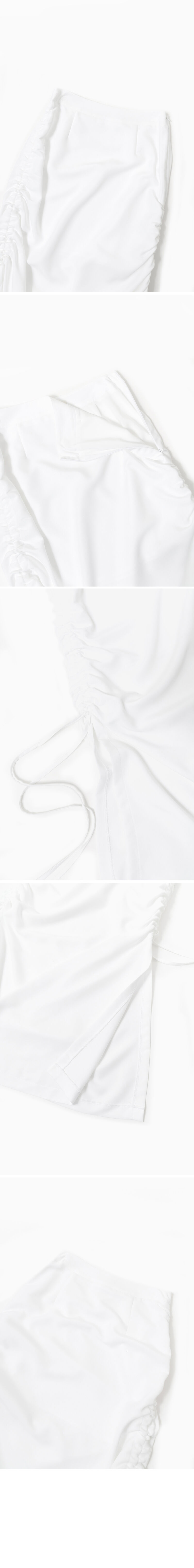 Smooth string skirt (white) - 감도 깊은 취향 셀렉트샵 29CM