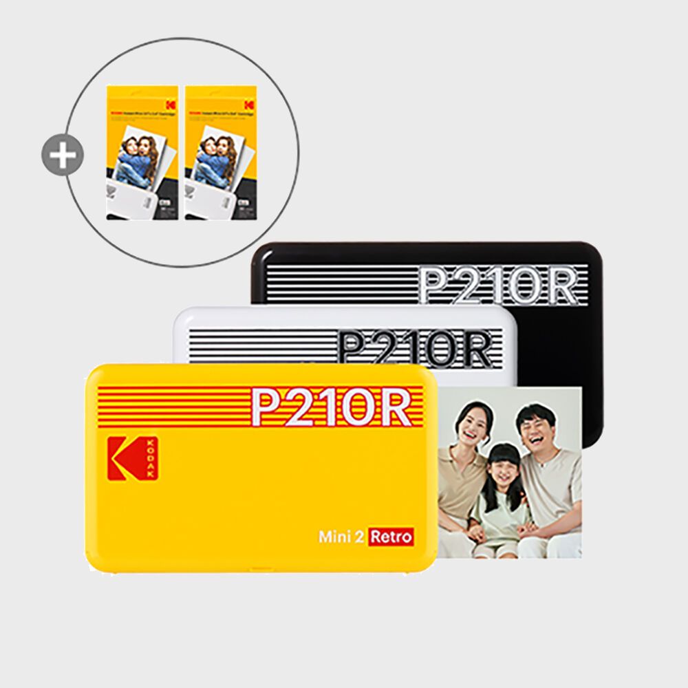 코닥 미니2 레트로 P210R+카트리지 68매 포토프린터 폴라로이드 사진인화기 - 감도 깊은 취향 셀렉트샵 29CM