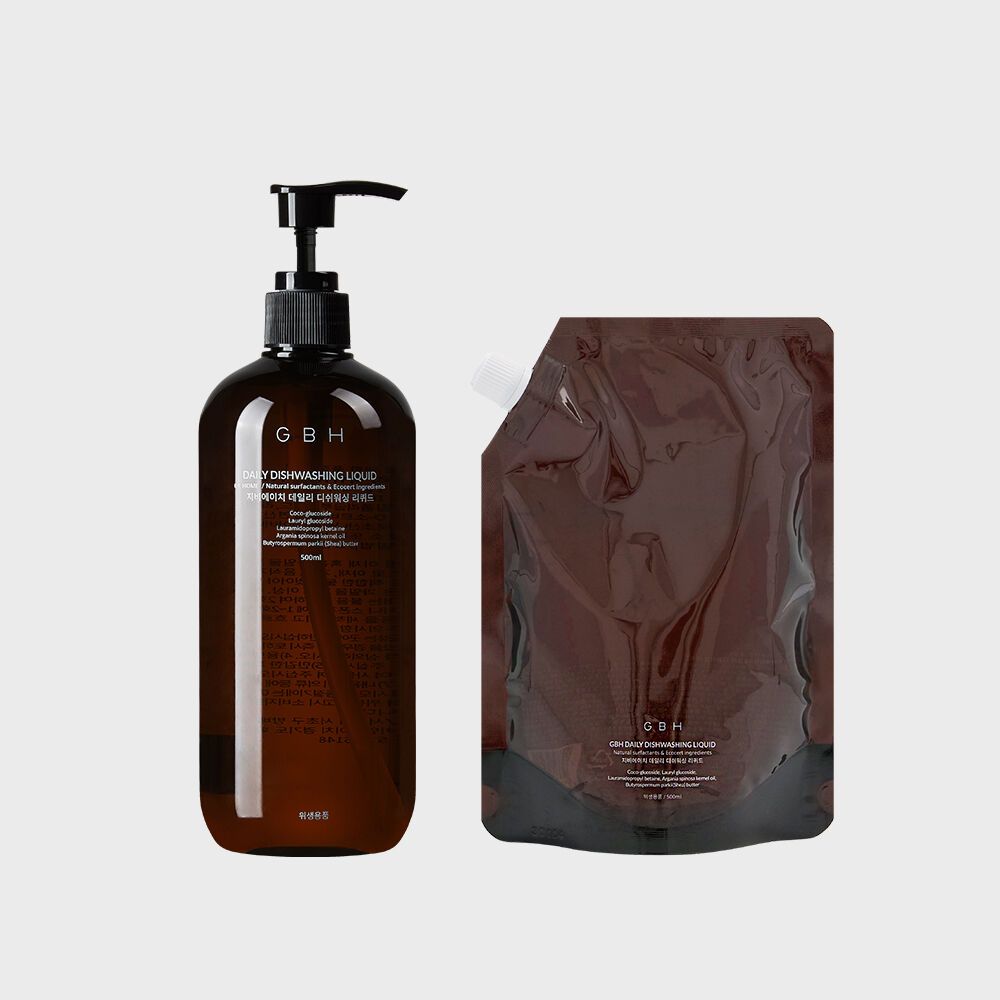 DAILY DISHWASHING LIQUID(500ML) & REFILL(500ML) SET 1종주방세제세트 - 감도 깊은 취향 셀렉트샵 29CM