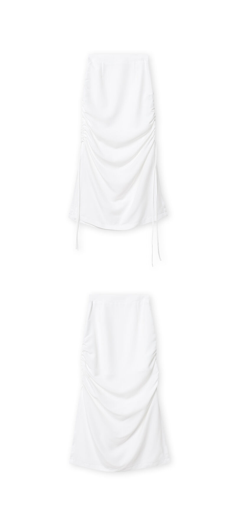 Smooth string skirt (white) - 감도 깊은 취향 셀렉트샵 29CM