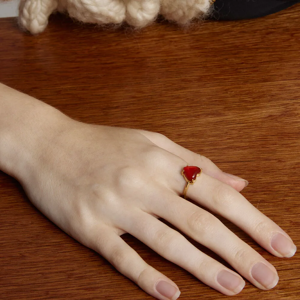 Petite Heart Ring_Red - 감도 깊은 취향 셀렉트샵 29CM