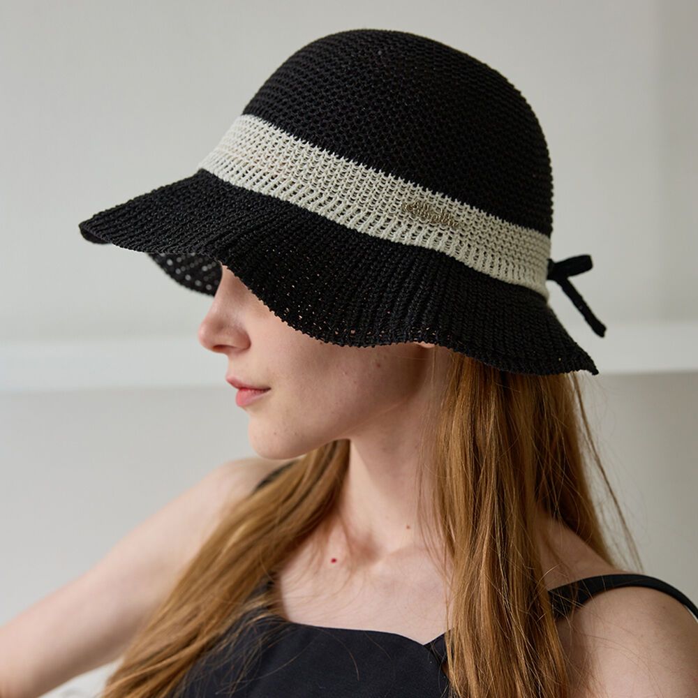 Bouquet Paper Bucket Hat (Black) - 감도 깊은 취향 셀렉트샵 29CM