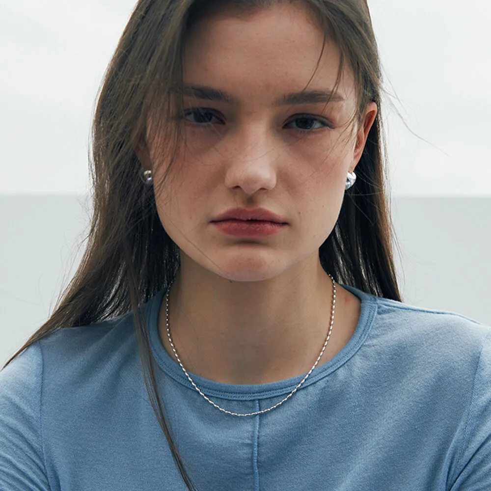 [925 silver] Un.silver.128 / gross rizi necklace (2 color) - 감도 깊은 취향 셀렉트샵 29CM