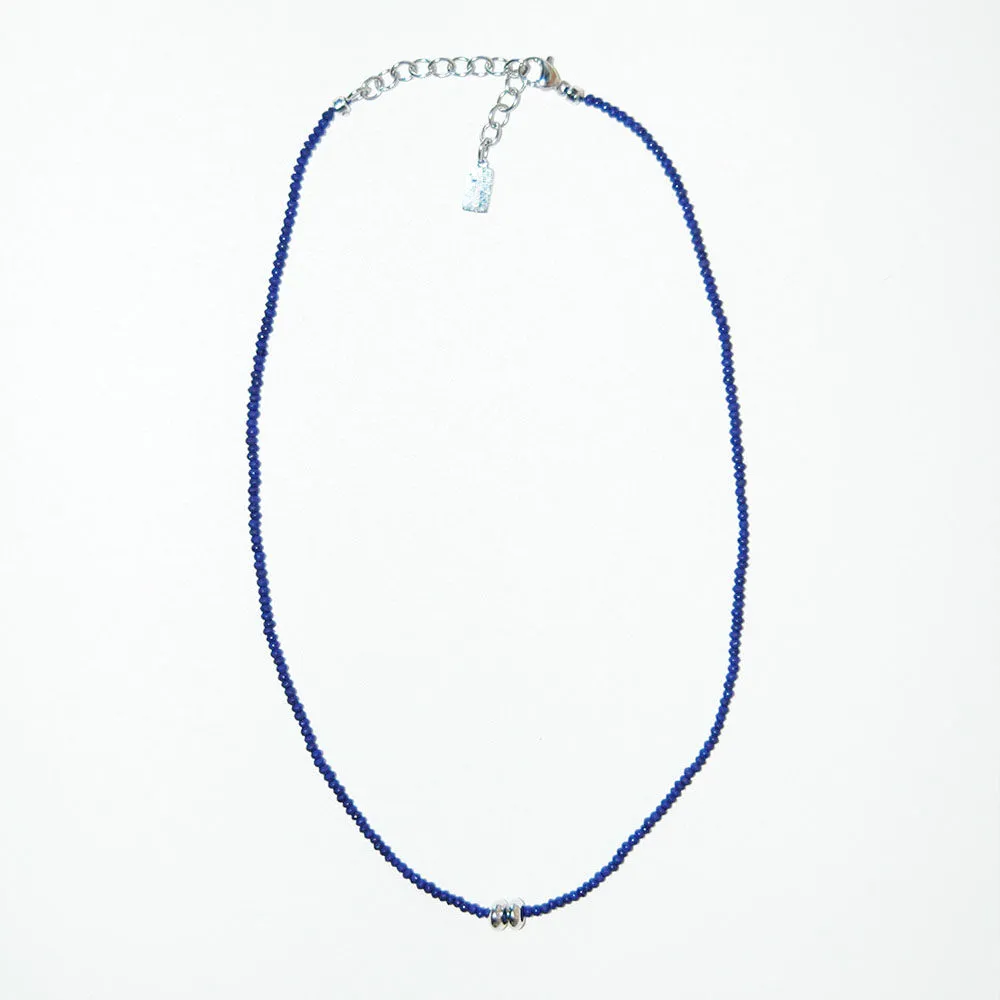 SILVER DONUT NECKLACE BLUE - 감도 깊은 취향 셀렉트샵 29CM