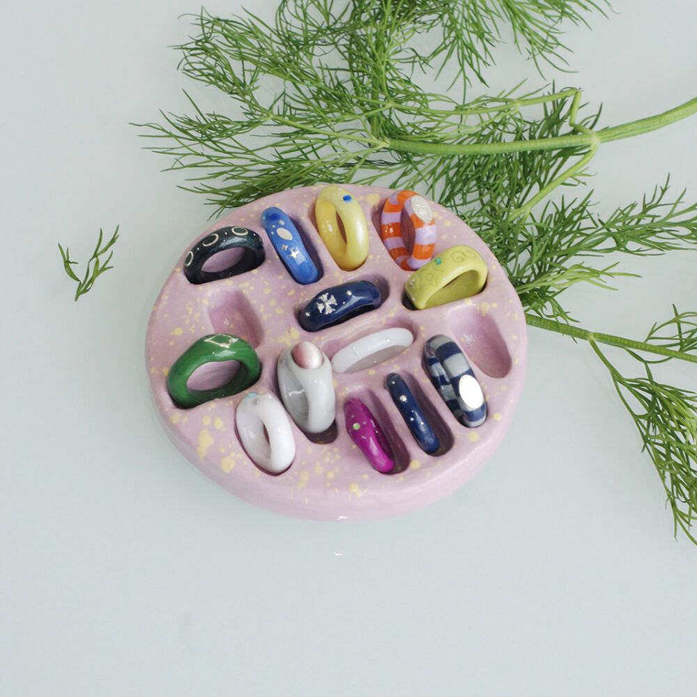 ceramic round ring holder_lilac lemon - 감도 깊은 취향 셀렉트샵 29CM