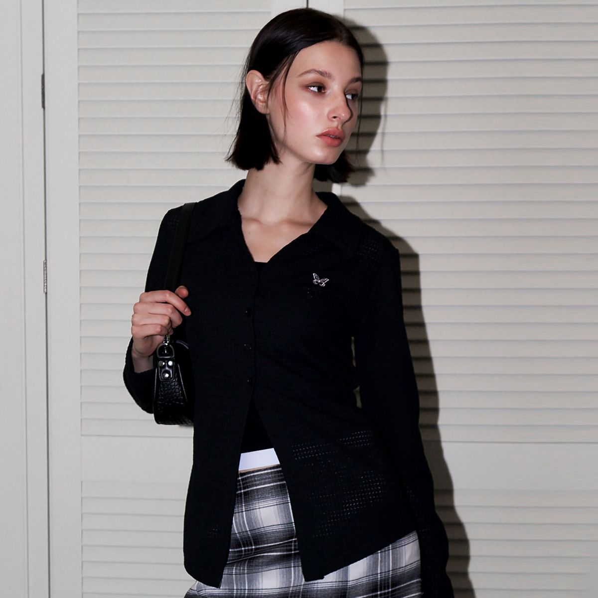 [NF] CLASSIC LINT SHIRT (BLACK)_F22ZA923 - 감도 깊은 취향 셀렉트샵 29CM