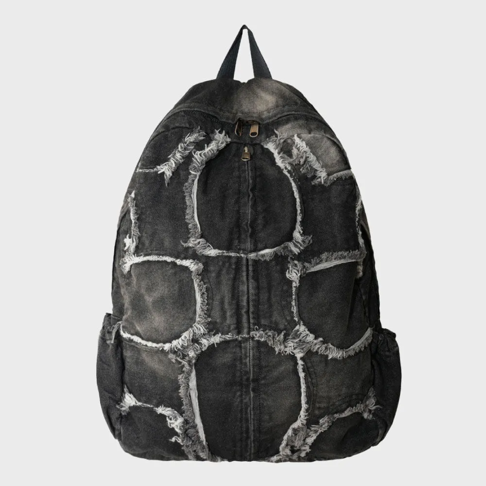 Washed Denim Turtle Backpack (Black) - 감도 깊은 취향 셀렉트샵 29CM