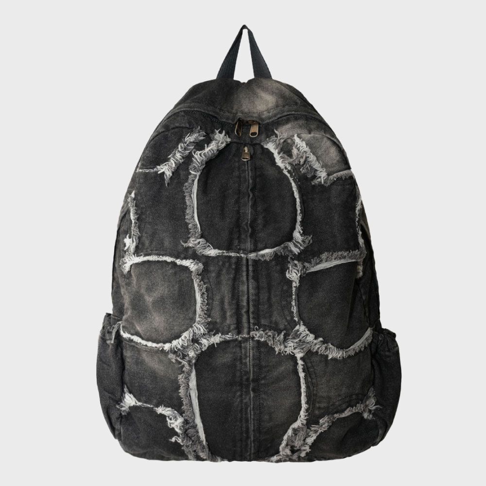 Washed Denim Turtle Backpack (Black) - 감도 깊은 취향 셀렉트샵 29CM