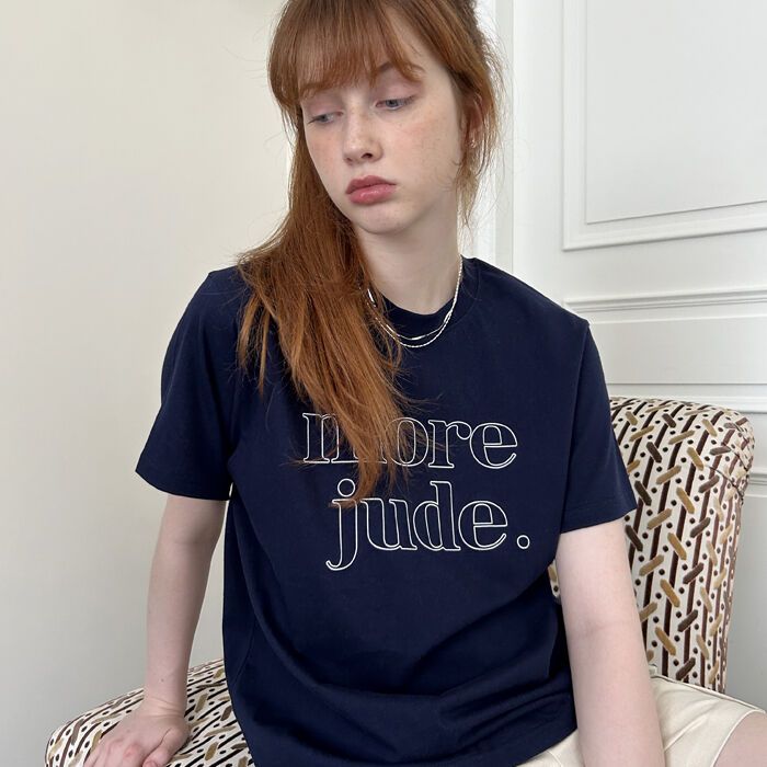 Jude logo t-shirt 네이비 & 화이트 - 감도 깊은 취향 셀렉트샵 29CM