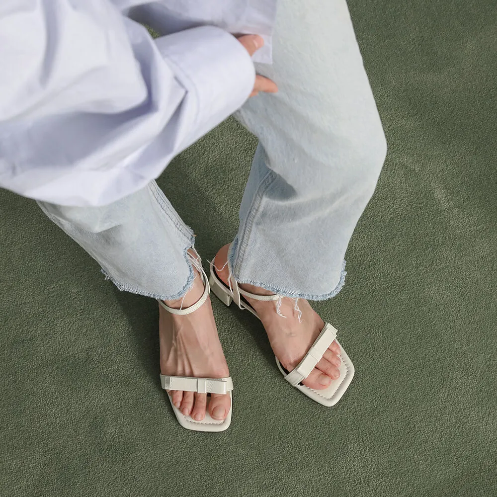 Chloe Ribbon Sandal - Cream - 감도 깊은 취향 셀렉트샵 29CM