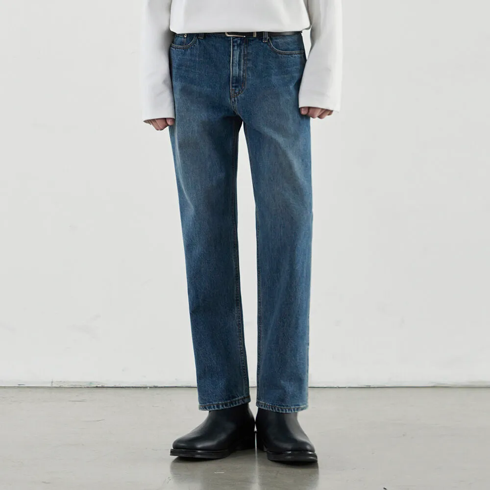 리에디션 뉴 스트레이트 데님 팬츠 [ASHED MIDDLE BLUE] - 감도 깊은 취향 셀렉트샵 29CM