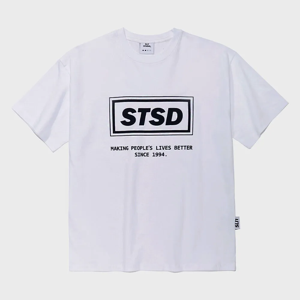STSD 로고 후로피 반팔 티셔츠 화이트 - 감도 깊은 취향 셀렉트샵 29CM