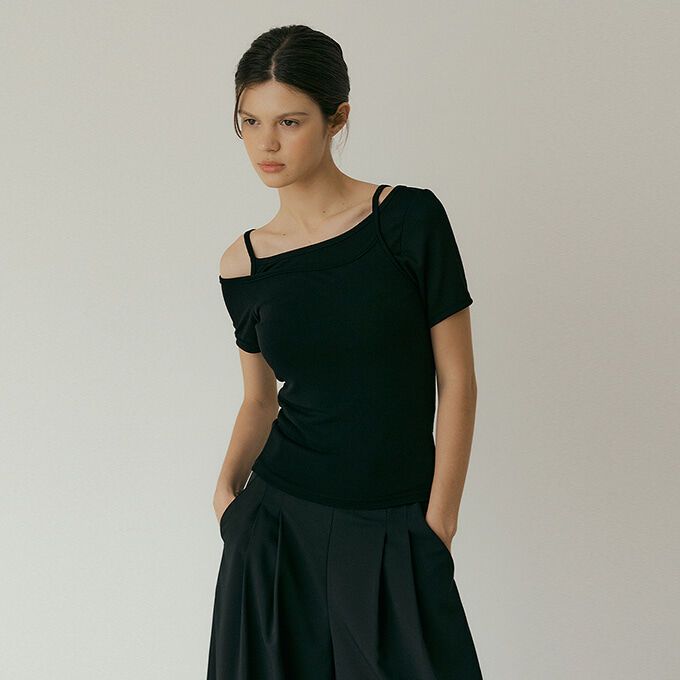Layered t-shirts Set(black) - 감도 깊은 취향 셀렉트샵 29CM