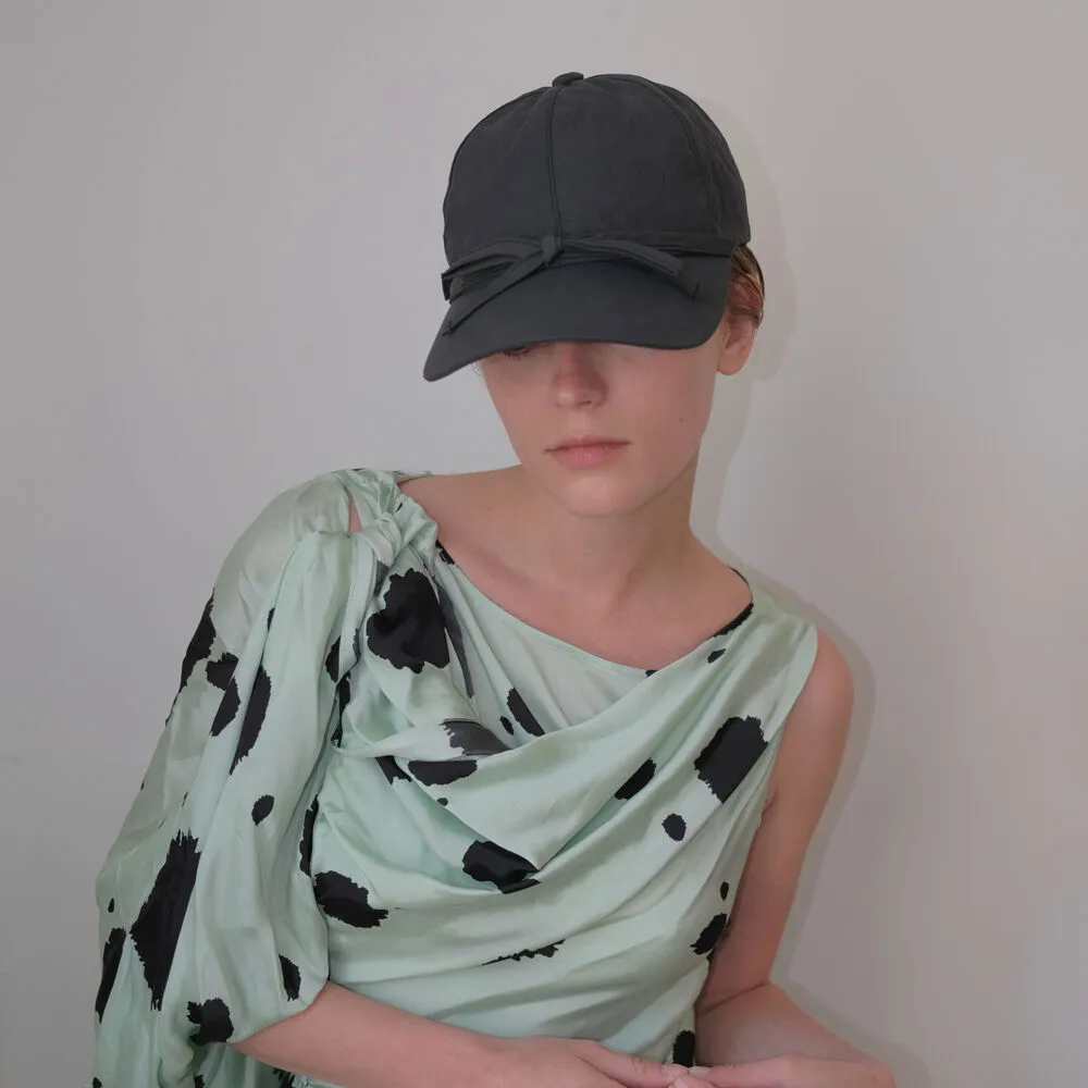 BASIC BALL CAP_RIBBON_BLACK - 감도 깊은 취향 셀렉트샵 29CM