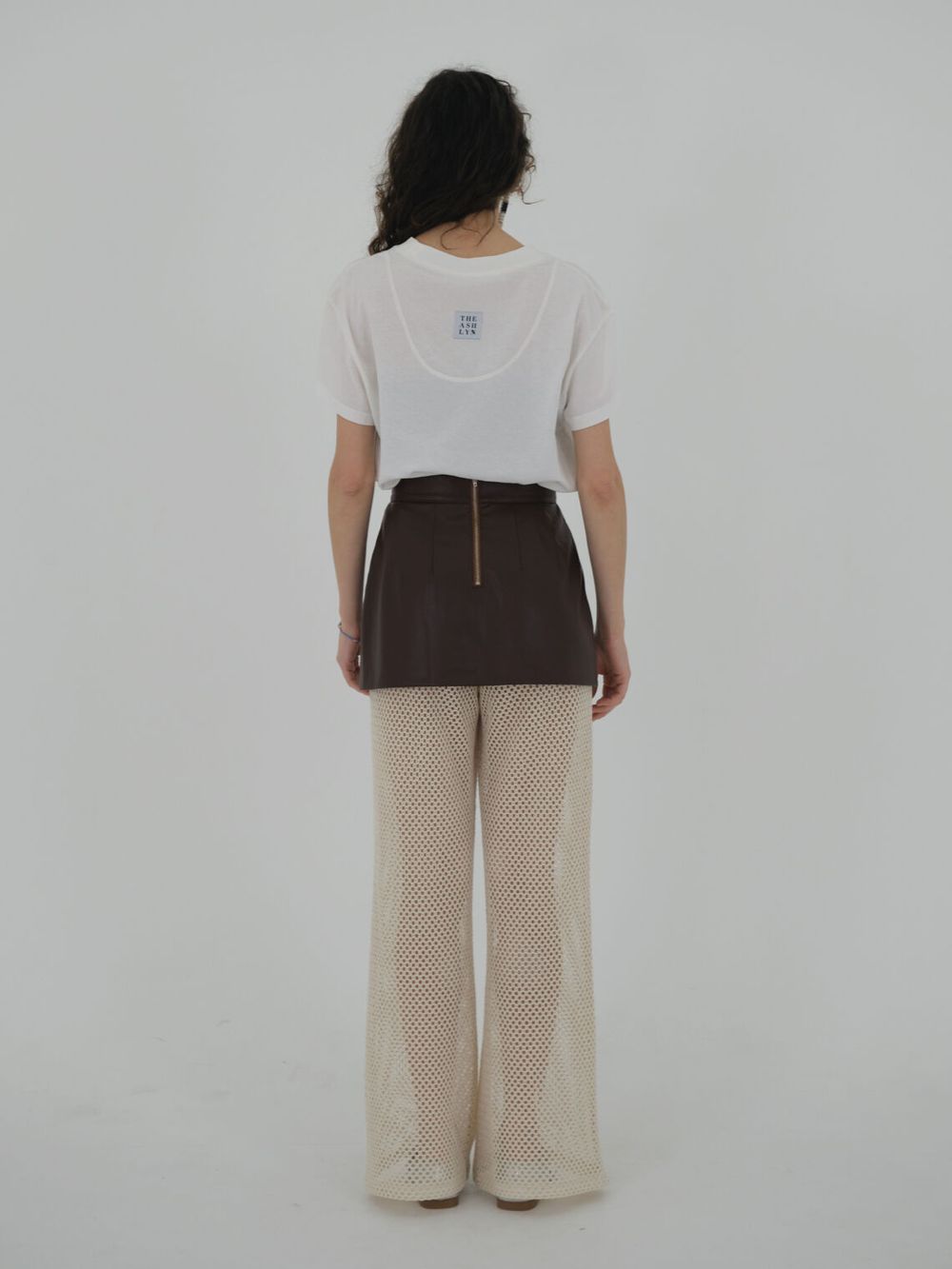 ARIEL NET SKIRT PANTS_BROWN - 감도 깊은 취향 셀렉트샵 29CM