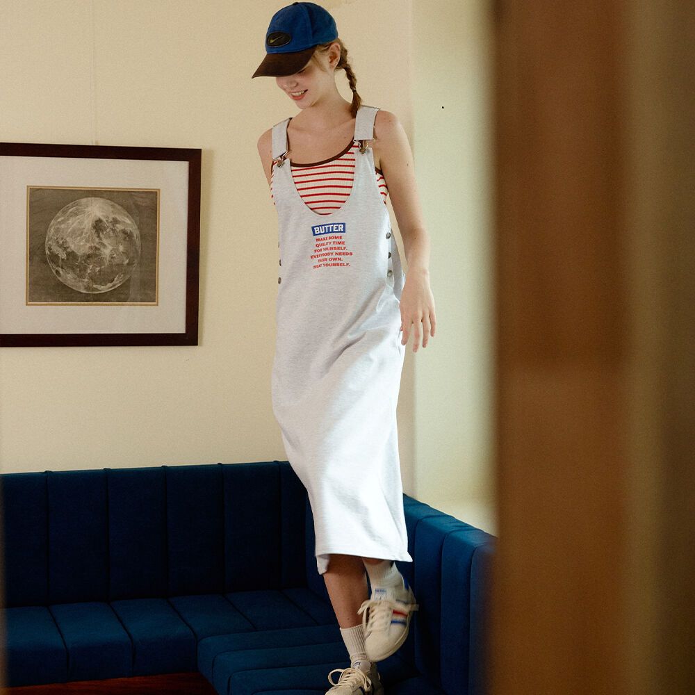 Long Overall Dress (Melange gray) - 감도 깊은 취향 셀렉트샵 29CM