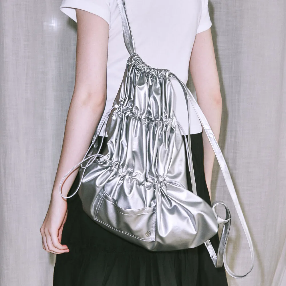 STRING STOPPER GYM BACKPACK SILVER - 감도 깊은 취향 셀렉트샵 29CM