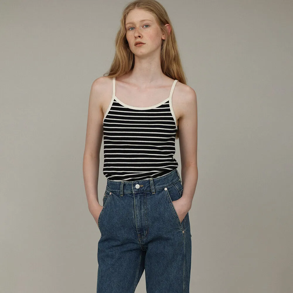 [3rd] Stripe waffle sleeveless_black/ivory - 감도 깊은 취향 셀렉트샵 29CM