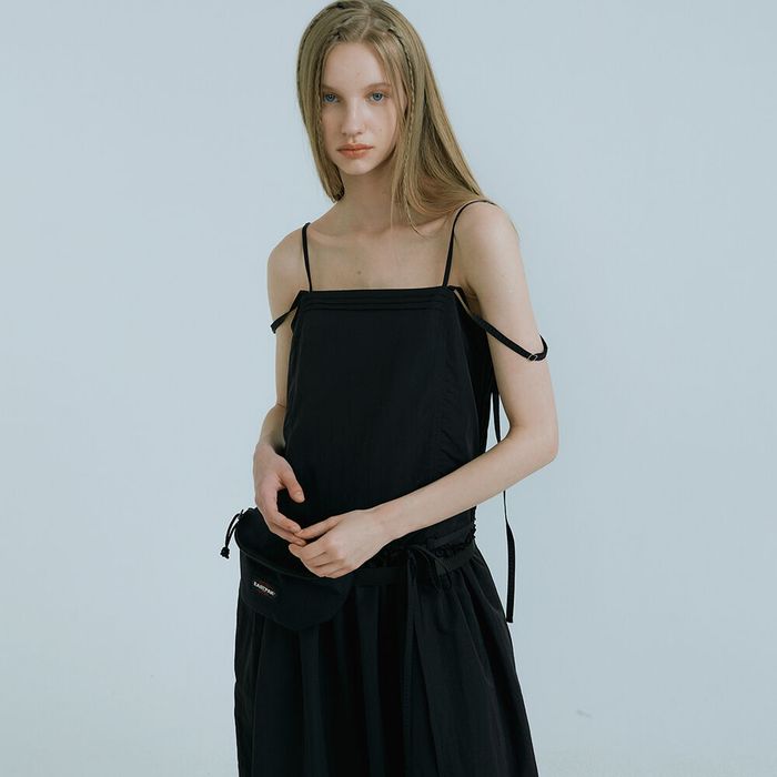23SS_Double Belt Loops Dress (Black) - 감도 깊은 취향 셀렉트샵 29CM