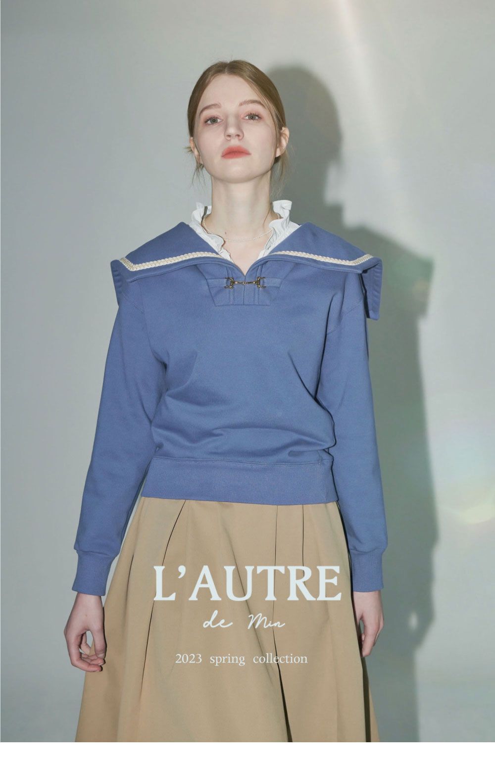 Lautre de min Diana Blue Sweatshirt - 감도 깊은 취향 셀렉트샵 29CM