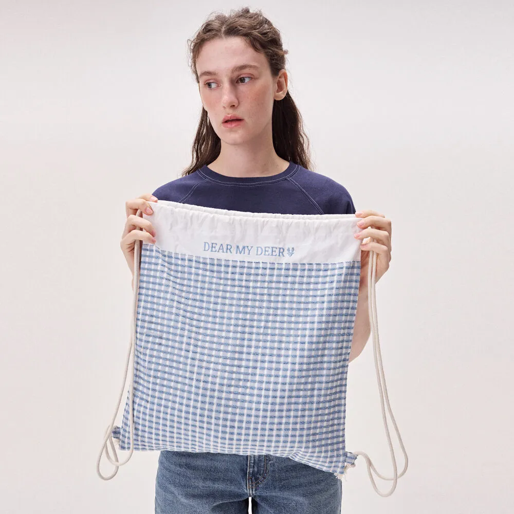 Denim String Backpack_ Sky blue - 감도 깊은 취향 셀렉트샵 29CM