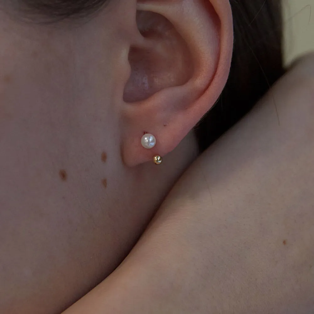 14K Pearly ball curve piercing - 감도 깊은 취향 셀렉트샵 29CM
