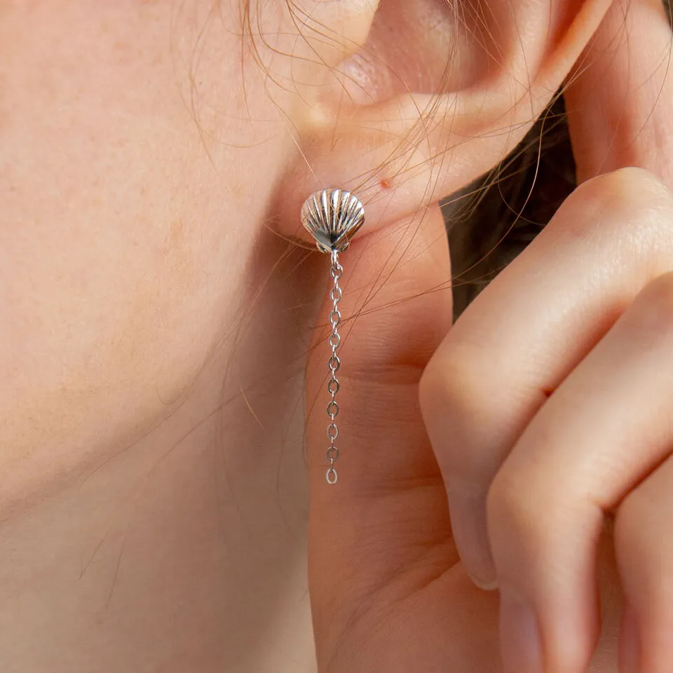Mini clam drop chain earring - 감도 깊은 취향 셀렉트샵 29CM