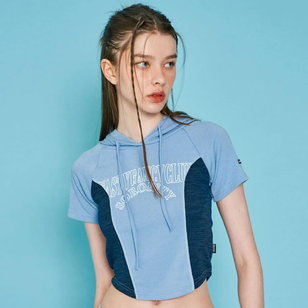 [NF] KIN HALF HOOD TEE (SKY BLUE)_F23QB484 - 감도 깊은 취향 셀렉트샵 29CM