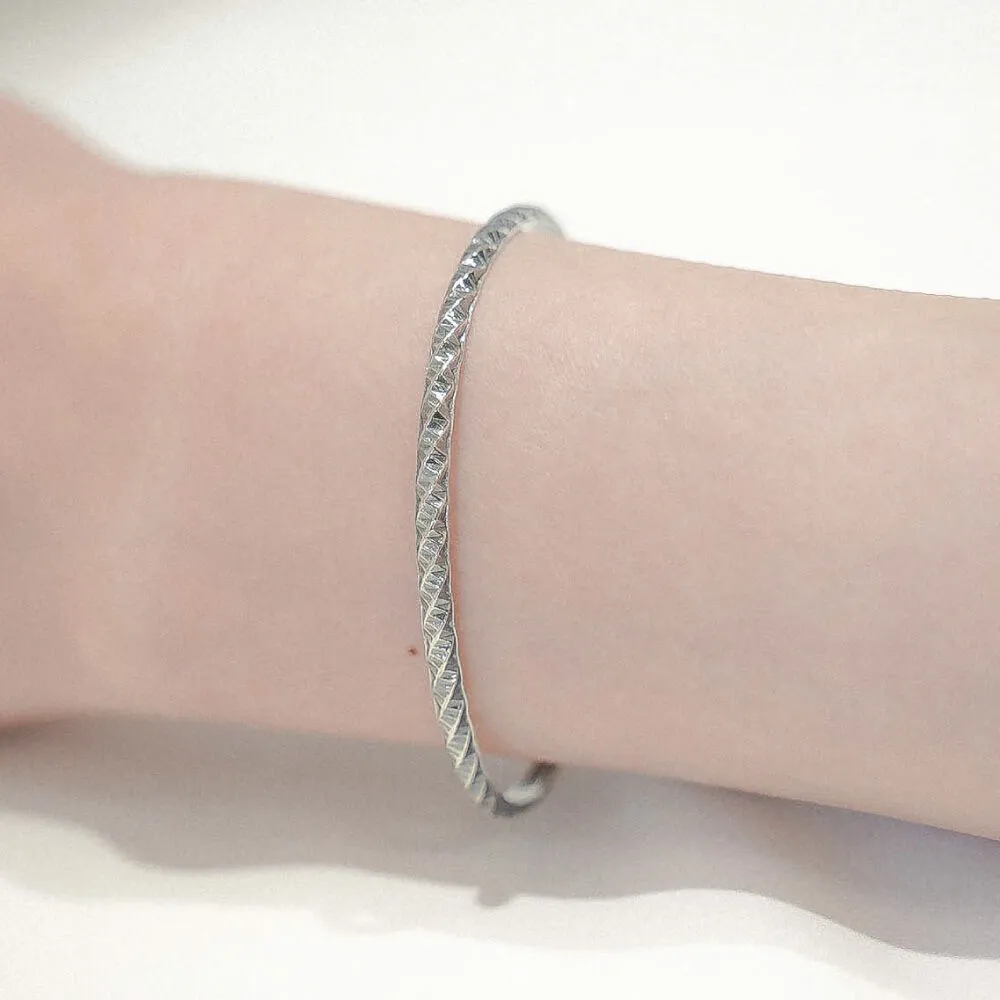 HR 03B_Silver Bangle Bracelet (Silver 925) - 감도 깊은 취향 셀렉트샵 29CM