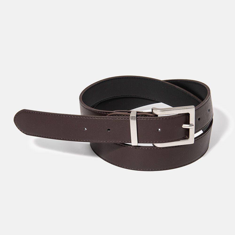 (M) square fake leather belt (T003_brown) - 감도 깊은 취향 셀렉트샵 29CM