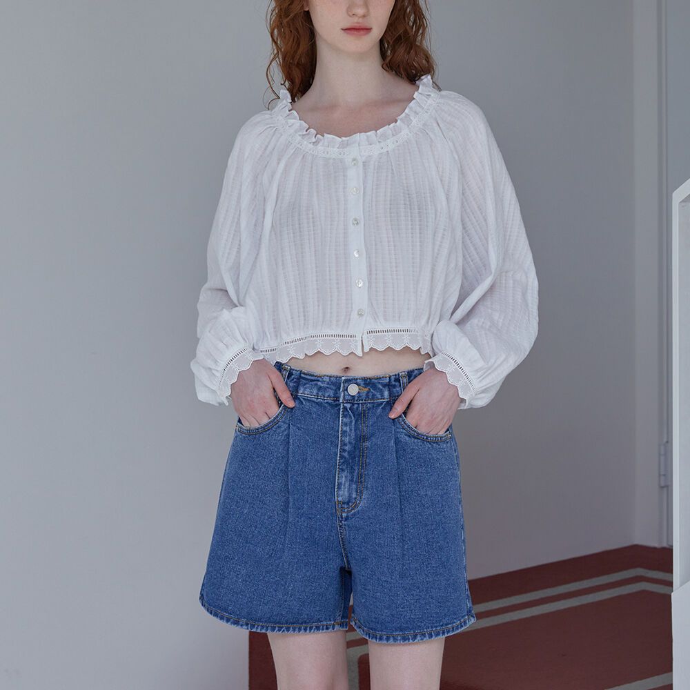PINTUCK SHORT JEANS - 감도 깊은 취향 셀렉트샵 29CM