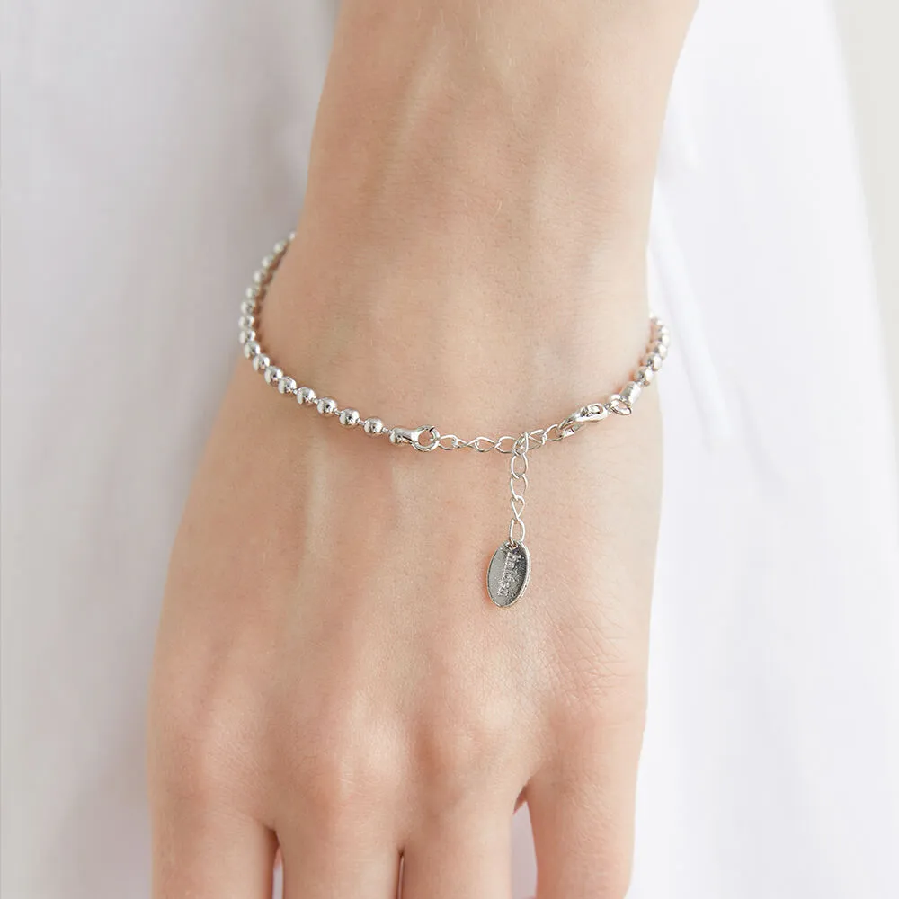 small beads chain bracelet (W007_silver) - 감도 깊은 취향 셀렉트샵 29CM