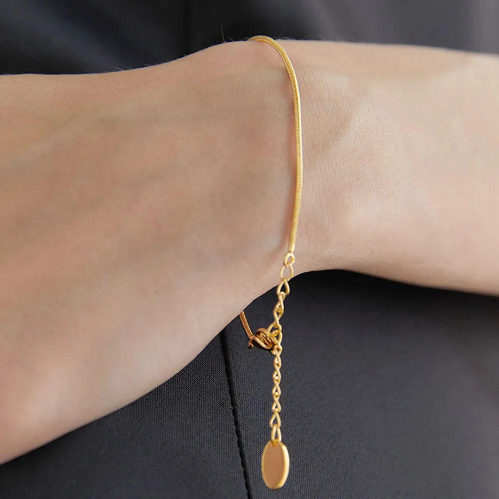 simple snake chain bracelet (W003_gold) - 감도 깊은 취향 셀렉트샵 29CM