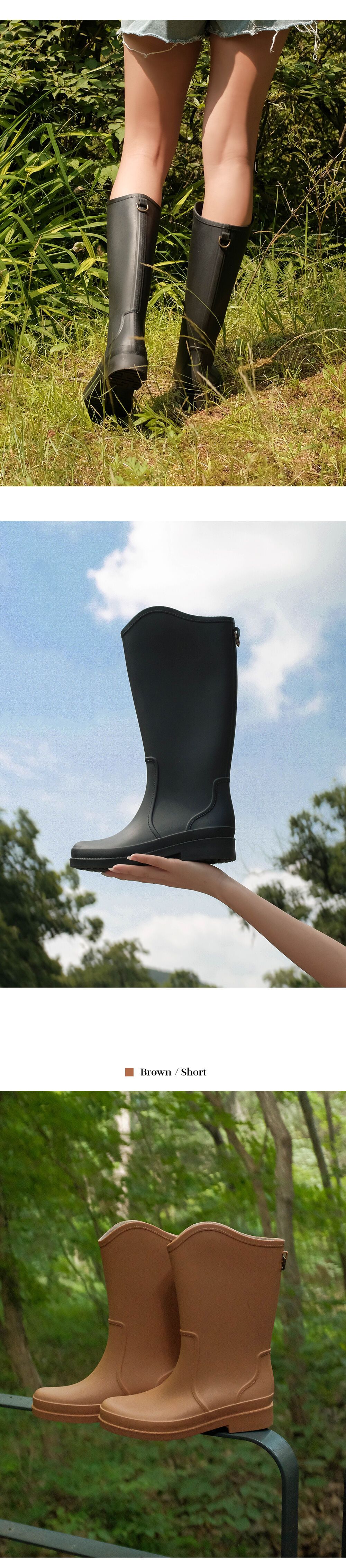 롱 미들 레인 부츠 가벼운 장화 2color - 감도 깊은 취향 셀렉트샵 29CM