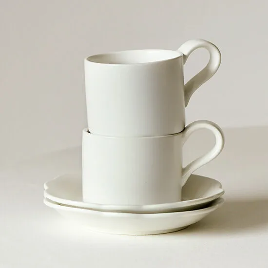 브리엔 커피잔&접시 2인4P 선물세트 - 감도 깊은 취향 셀렉트샵 29CM