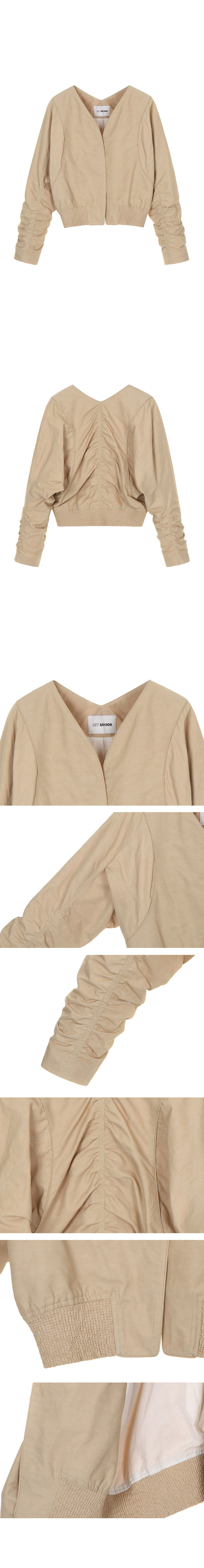Collarless Shirring bolero Jumper KW2SM0180_C2 - 감도 깊은 취향 셀렉트샵 29CM