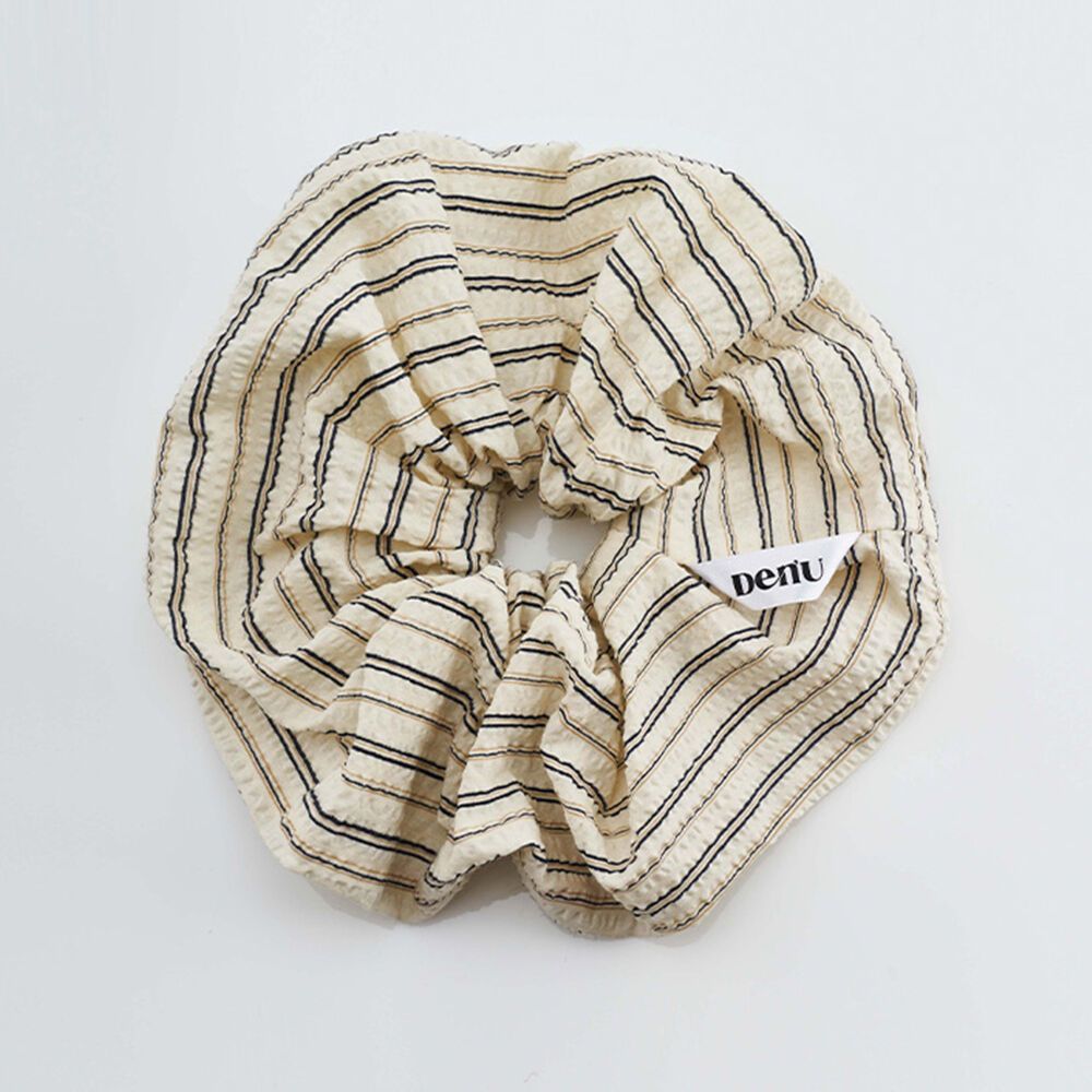 Cotton Line Patterned Vintage Big Scrunch [Black] - 감도 깊은 취향 셀렉트샵 29CM