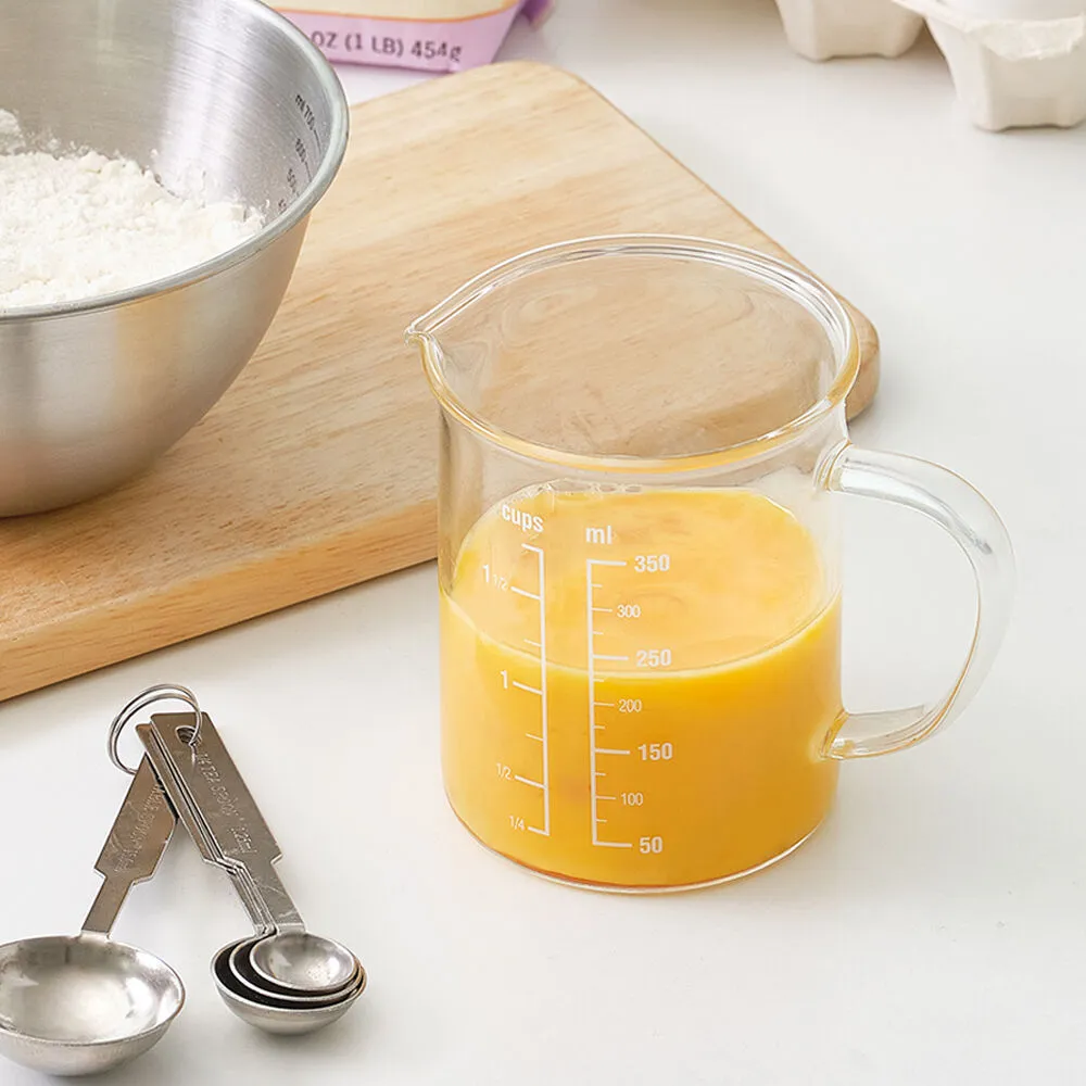 프리미엄 비커 내열 유리 계량컵 350ml / 홈카페 유리잔 컵 저그 - 감도 깊은 취향 셀렉트샵 29CM