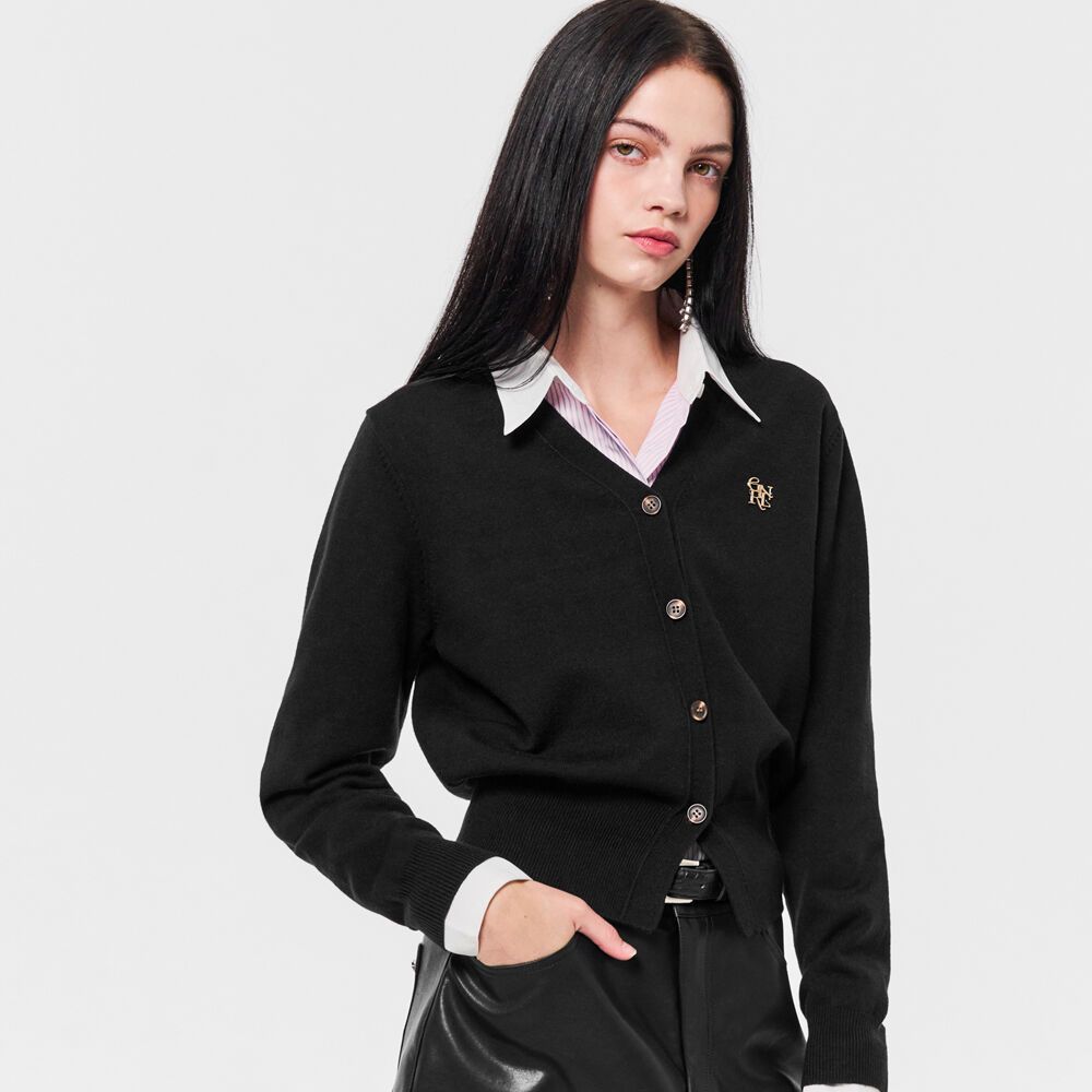 WOMAN GNRL 에센셜 가디건 [BLACK] / WBC3L04503 - 감도 깊은 취향 셀렉트샵 29CM