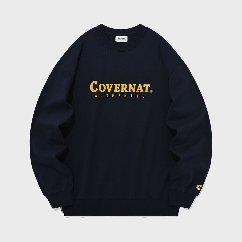 [23FW] 어센틱 로고 맨투맨 - 다크 네이비 - 감도 깊은 취향 셀렉트샵 29CM