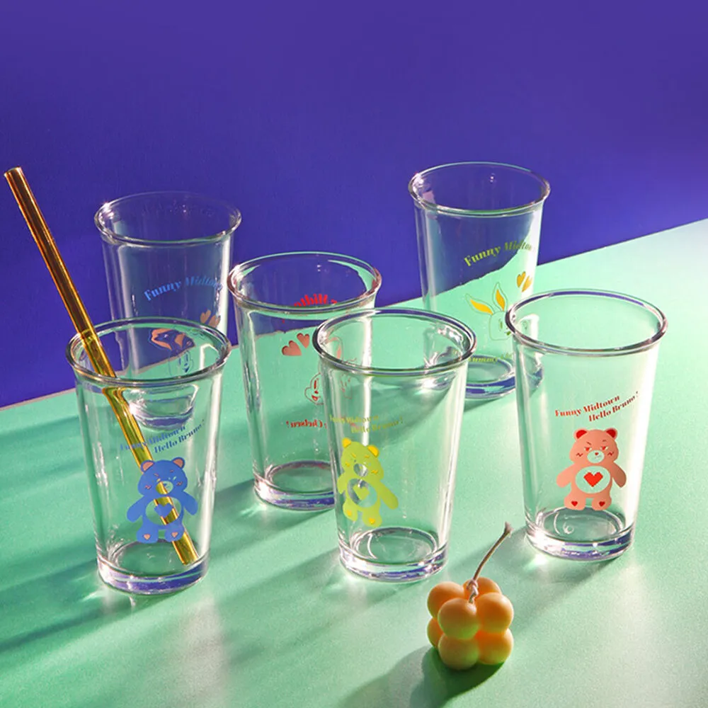 퍼니 프렌즈 브이 유리컵 350ml (6color) - 감도 깊은 취향 셀렉트샵 29CM
